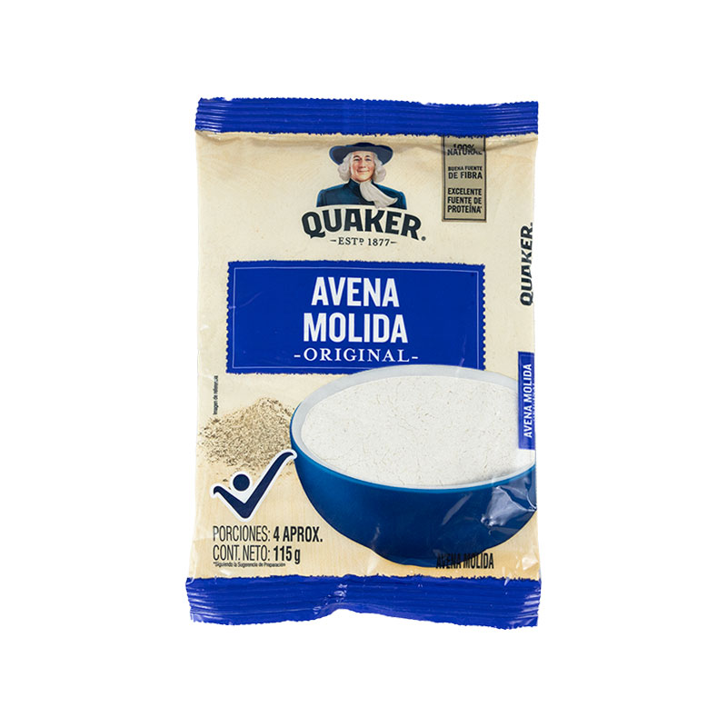 AVENA QUAKER MOLIDA 115 GR – Eqco – Gestión de equipos comerciales
