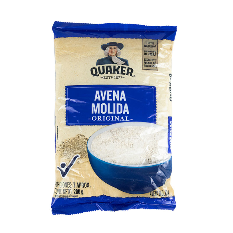 AVENA QUAKER MOLIDA 200 GR – Eqco – Gestión de equipos comerciales
